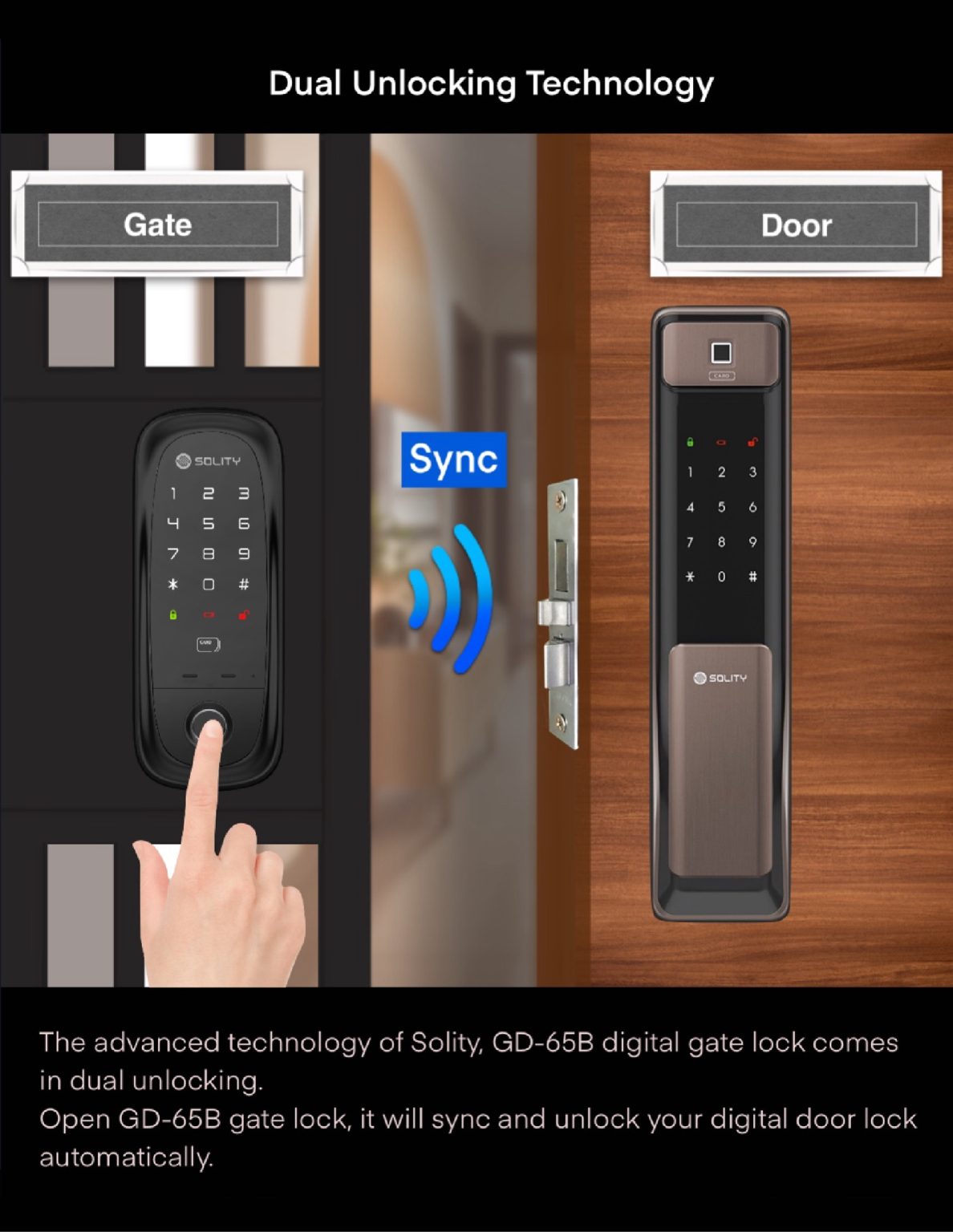 Solity Gate lock GD-65B - Solity | Korea No.1 Smart Door Lock Brand