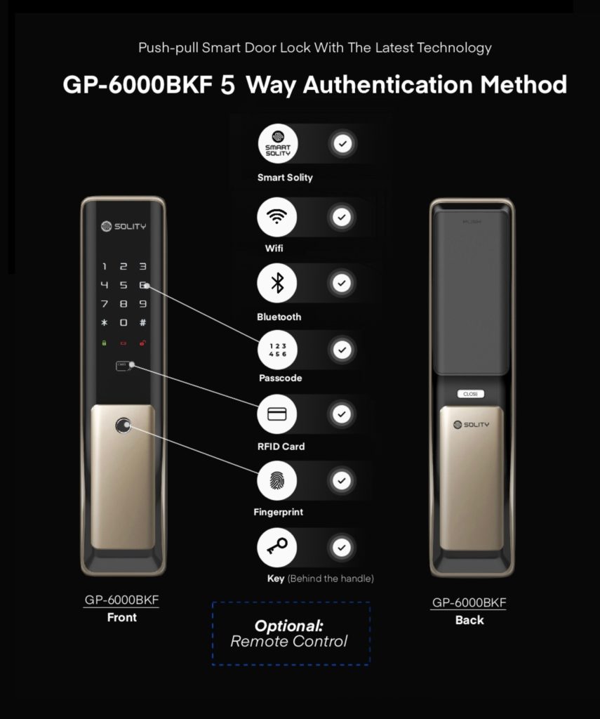 Solity GP-6000 - Solity | Korea No.1 Smart Door Lock Brand