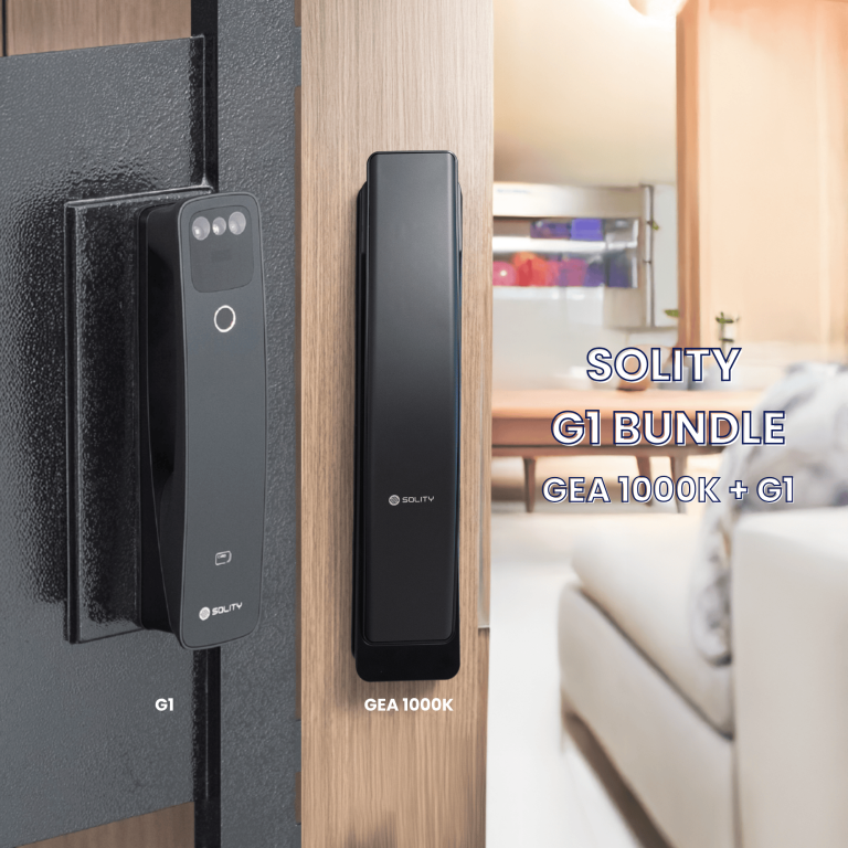 Solity G1 GEA-1000K Digital Lock Bundle - 2 Way Dual Unlock